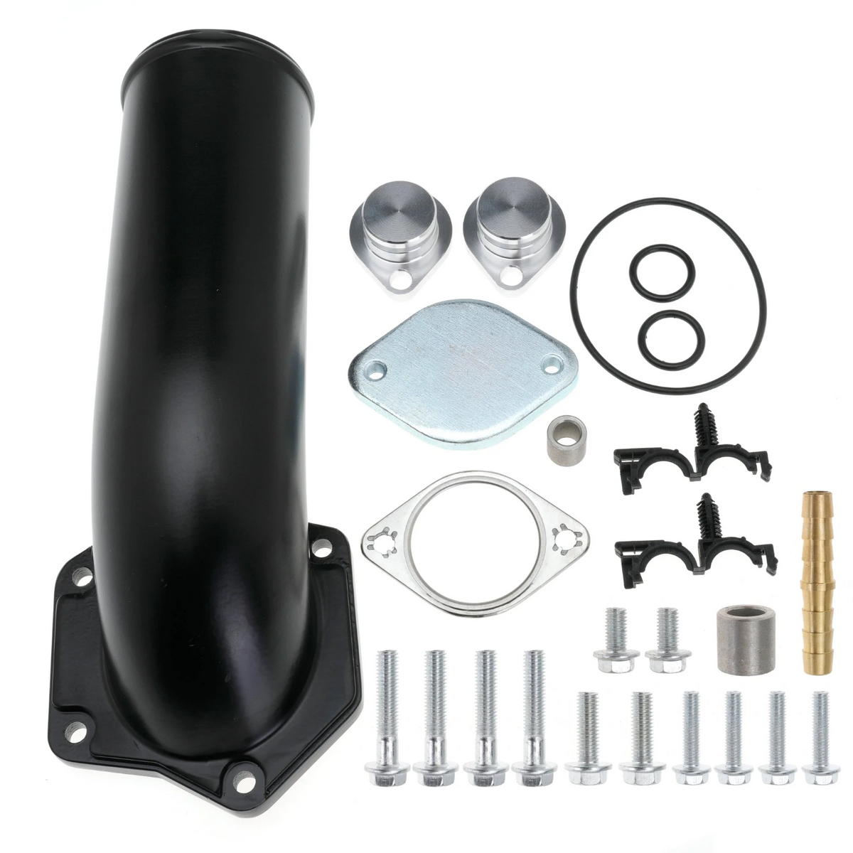 4 Inch 4" Cat DPF Delete Pipe EGR Delete Kit for 6.4L Power Stroke F250 ...